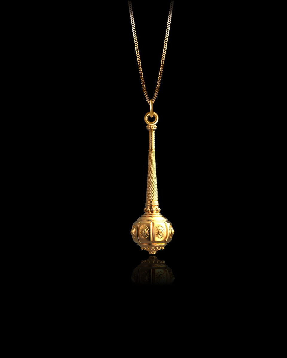 Gold Hanuman Gada Mace Pendants 14K, 18K Solid Gold– Johnny saint