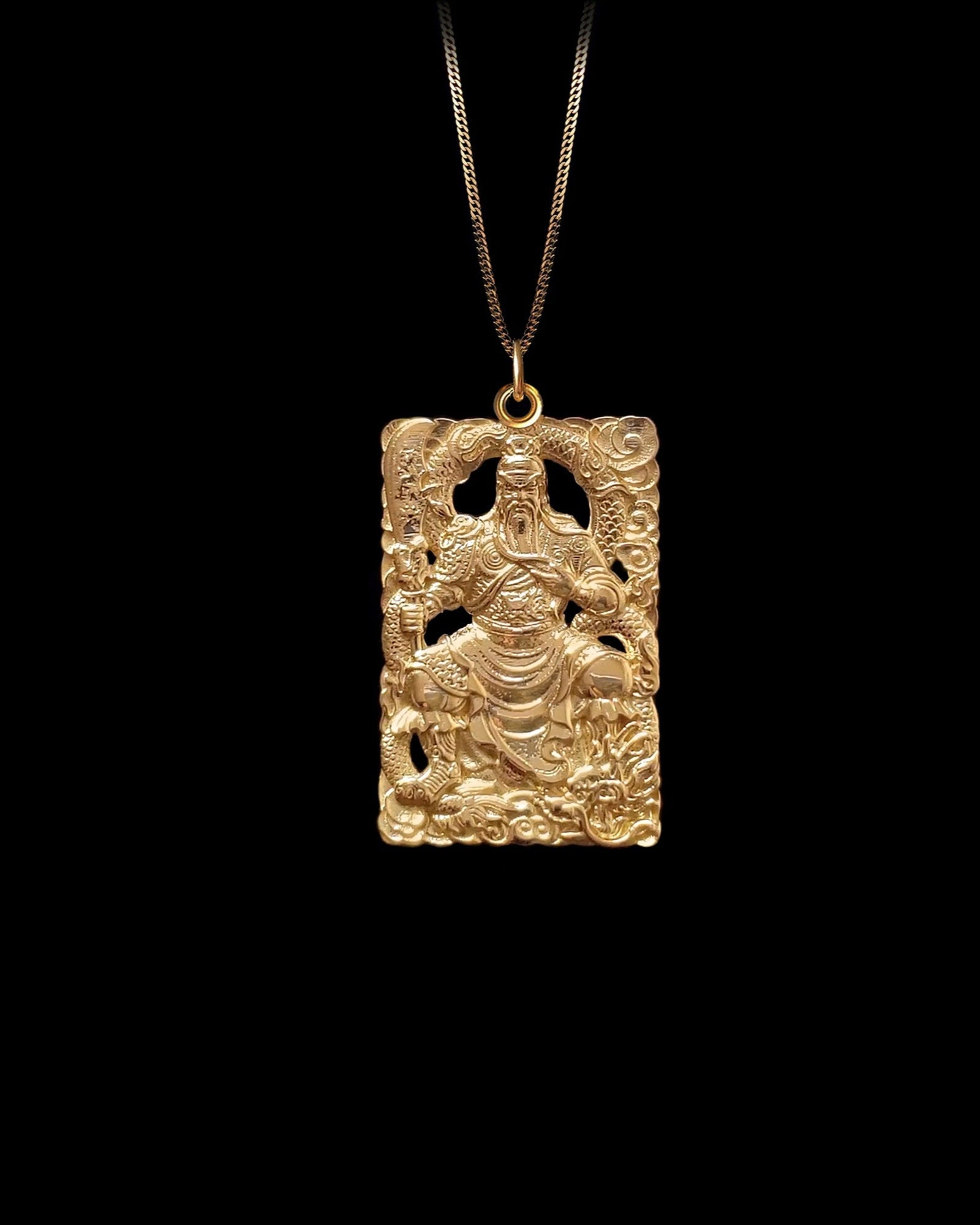 14K, 18K Solid Gold Guan Yu Pendants & Necklaces– Johnny saint