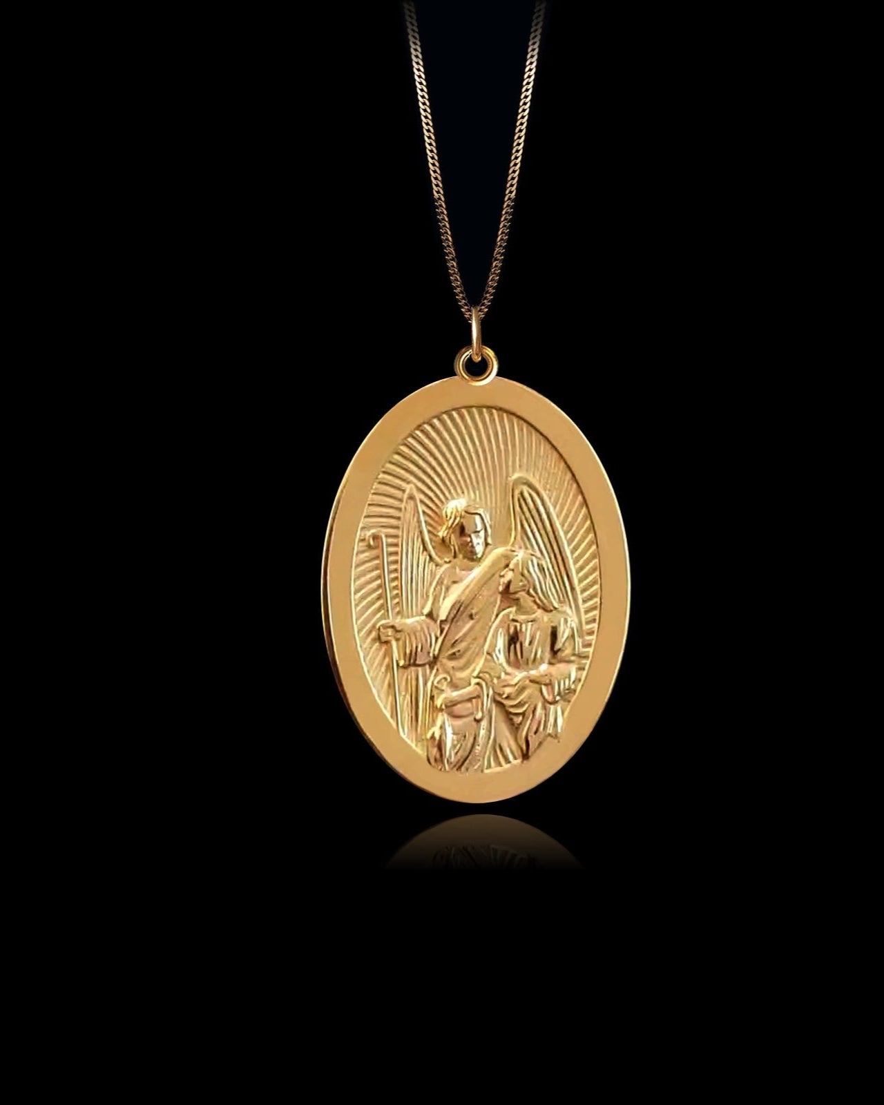 14K, 18K Gold St Raphael Pendants & Necklaces, Made in USA– Johnny saint