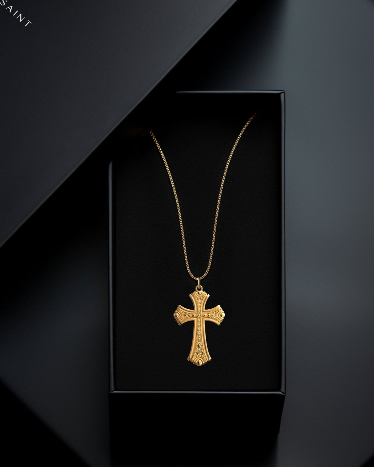 Solid Gold Cross Pendant | Fine Jewelry Made in USA– Johnny saint