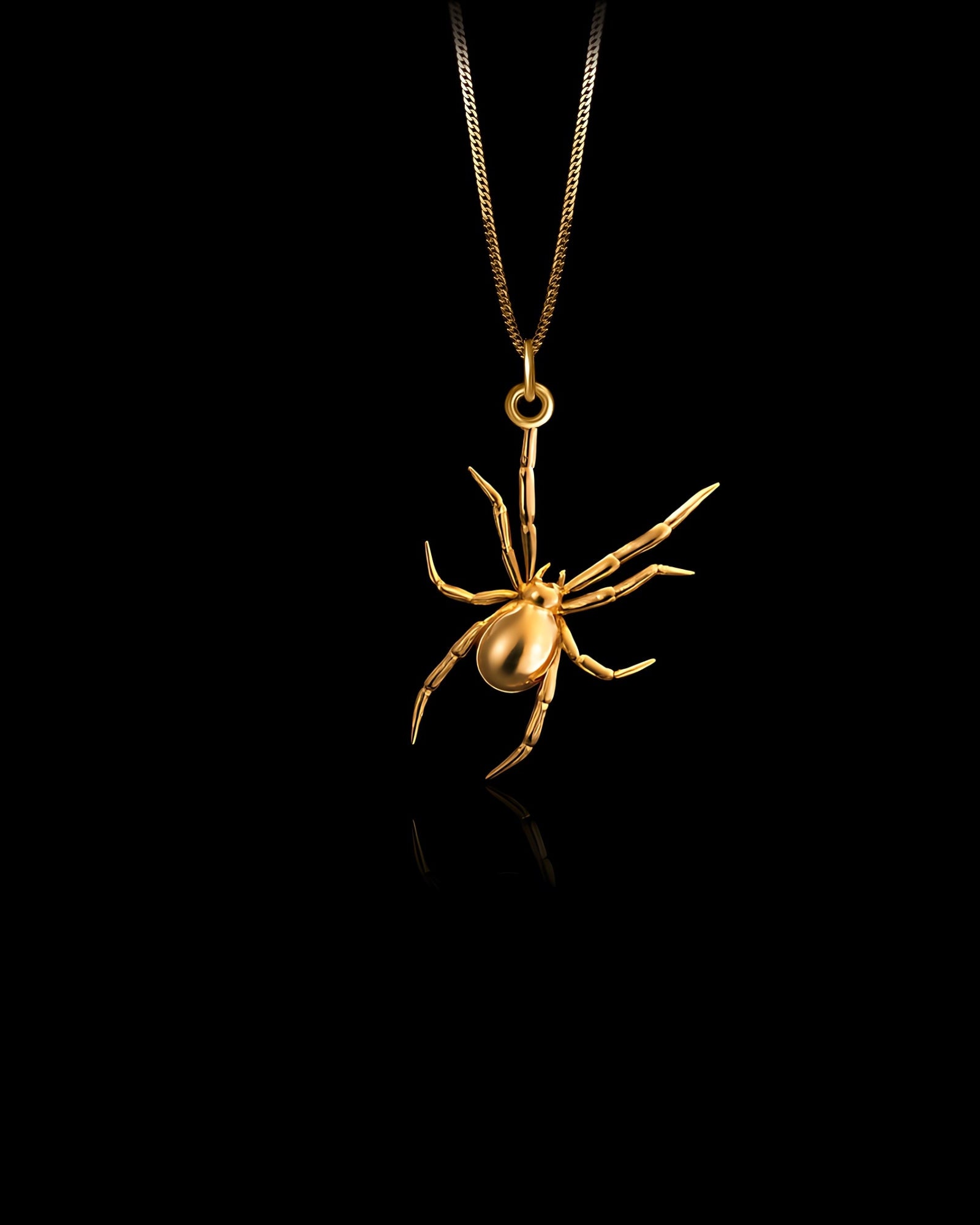 14k Solid Gold Spider Pendant | Fine Jewelry Made in USA– Johnny saint