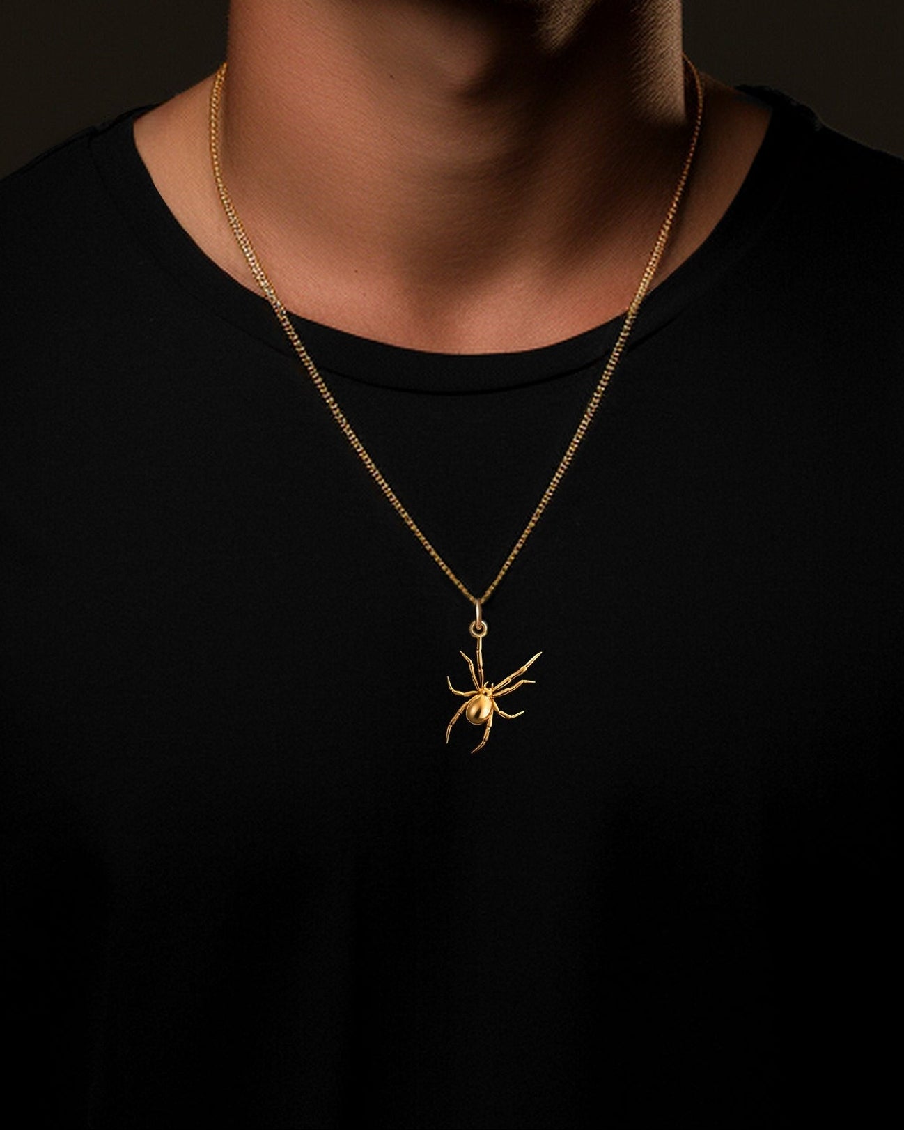 14k Solid Gold Spider Pendant | Fine Jewelry Made in USA– Johnny saint